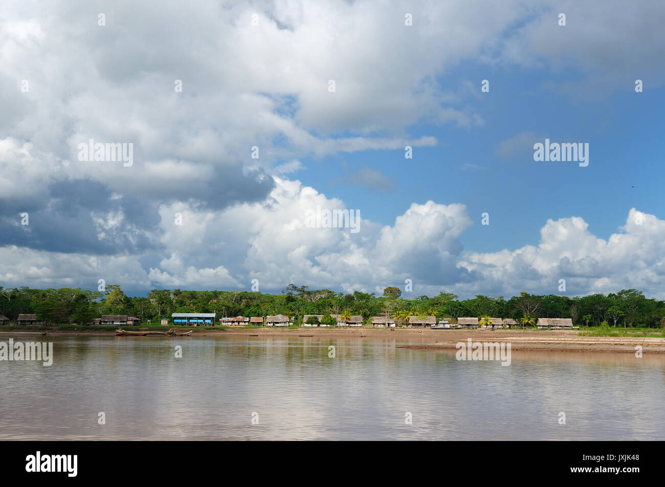 Peru, Peruvian Amazonas landscape. The photo present typical indian ...