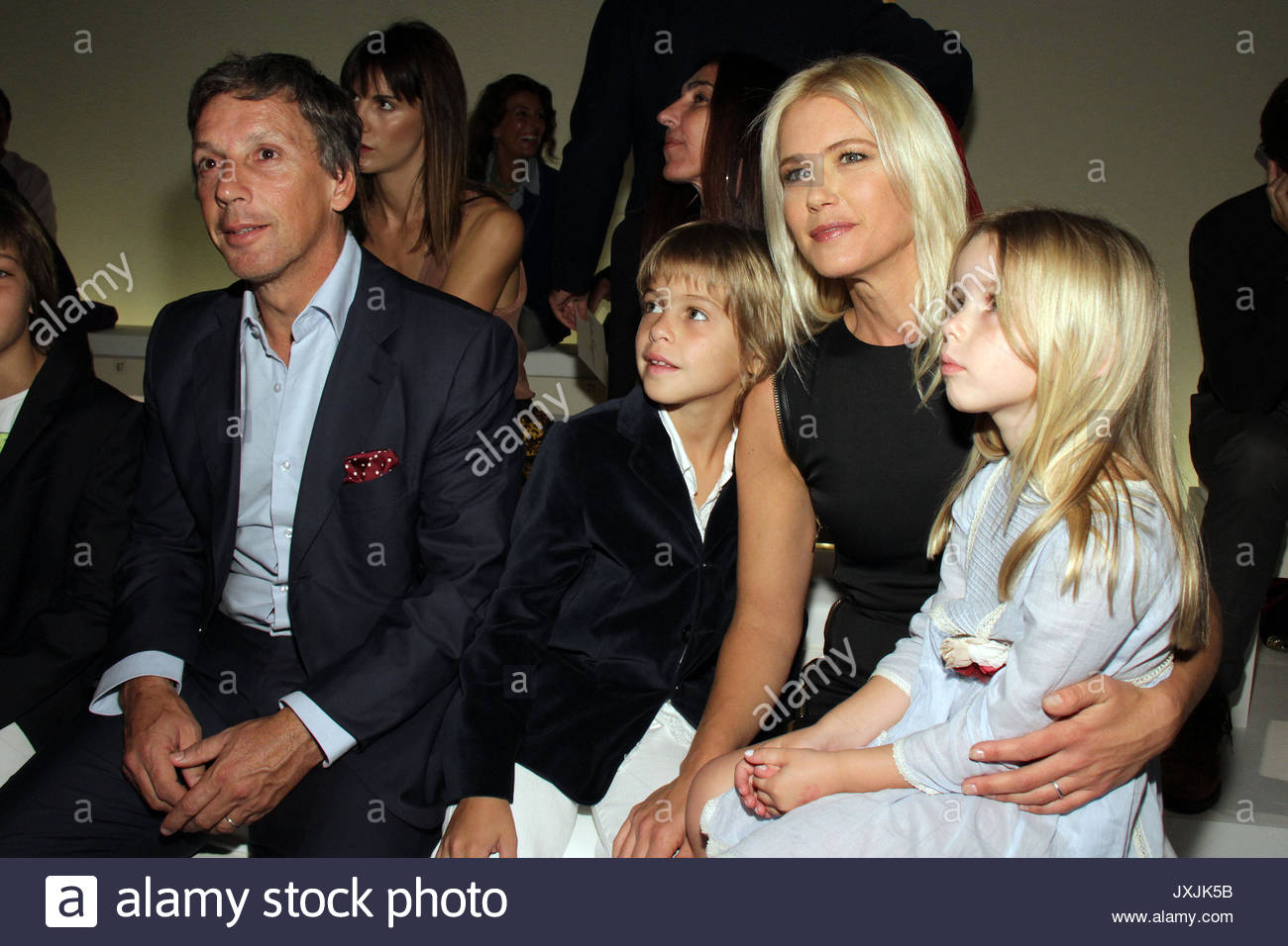 Alejandro Gravier, Benicio Gravier, Taina Gravier and Valeria Mazza ...