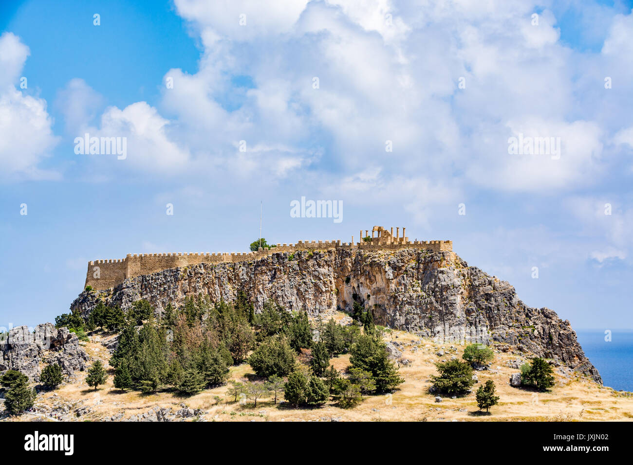 Acropolis lindos rhodes castle hi-res stock photography and images - Alamy
