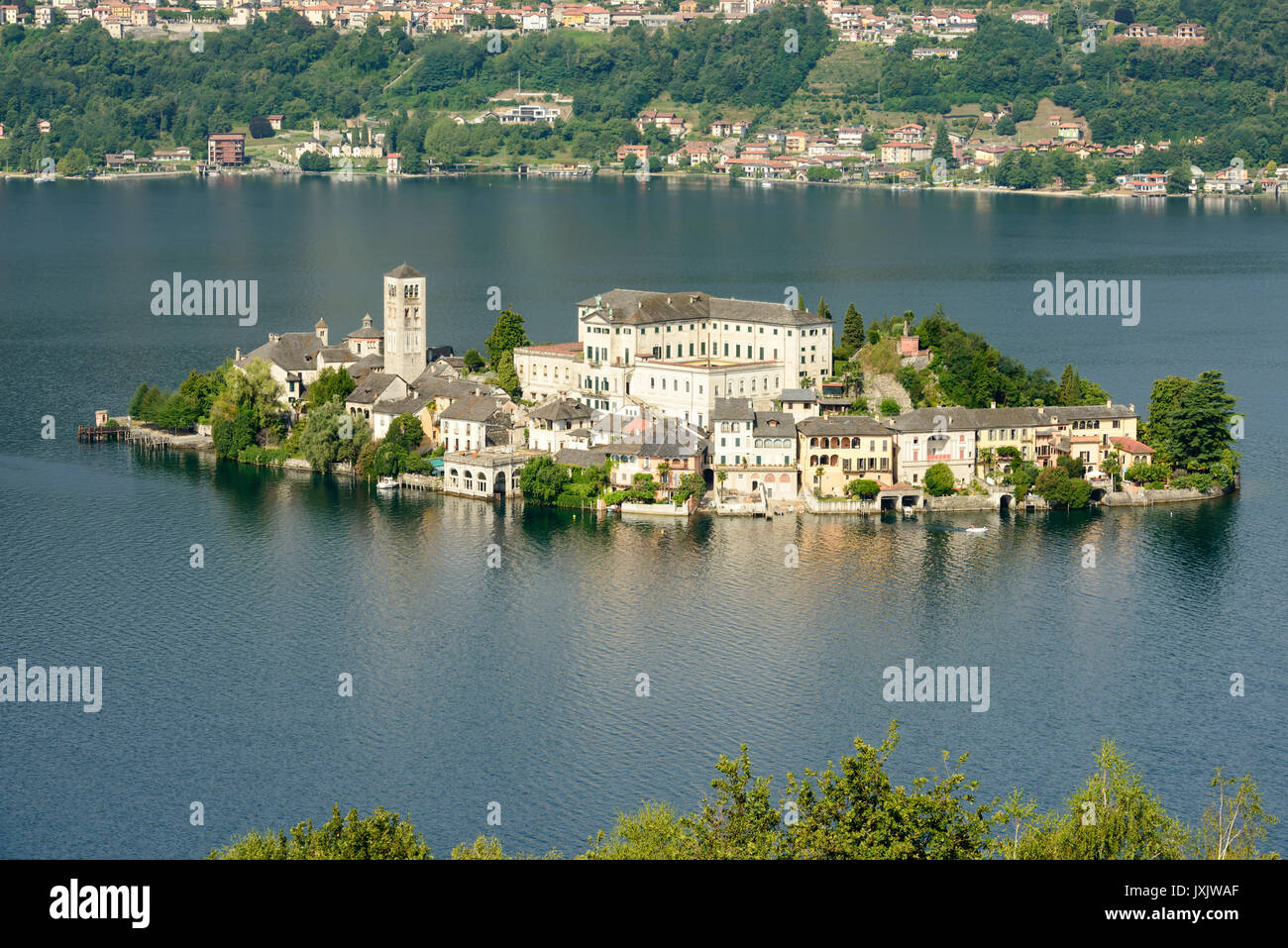 Aerial view orta lake hi-res stock photography and images - Alamy