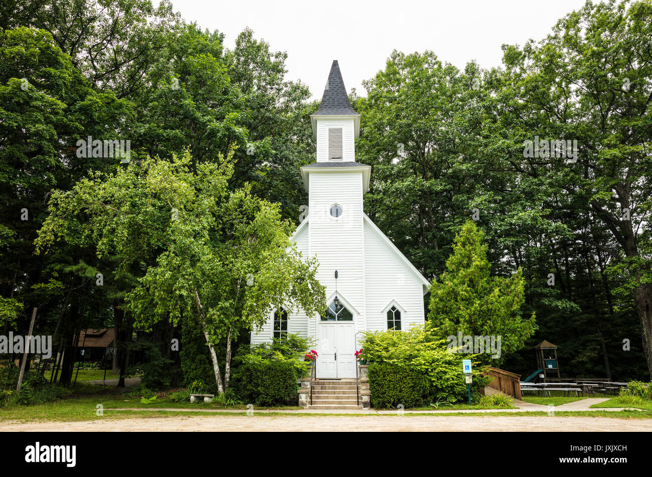 Old Mission Congregational Church on Old Mission Peninsula near ...