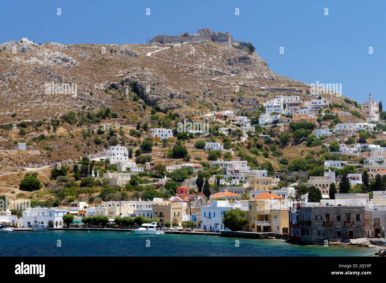Aghia Marina and Panteli Castle, Leros, Dodecanese Islands, Greece ...