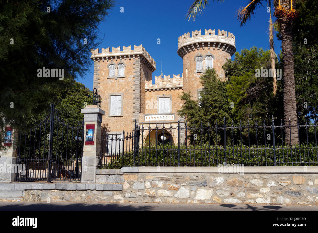 Bellenis Tower home of the Historic and Folklore Museum, Alinta, Leros ...