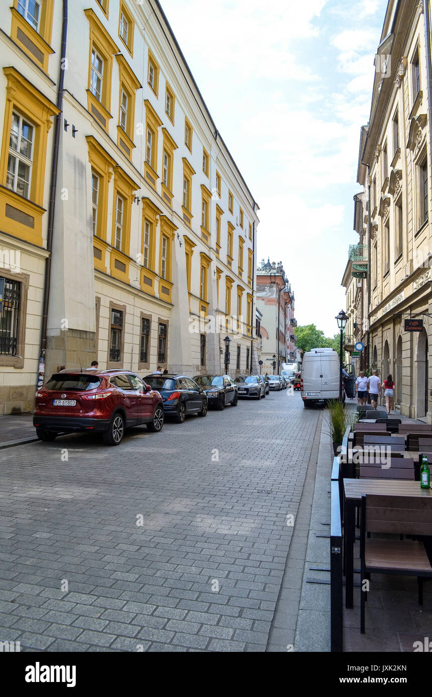 Krakow poland street cars hi-res stock photography and images - Alamy