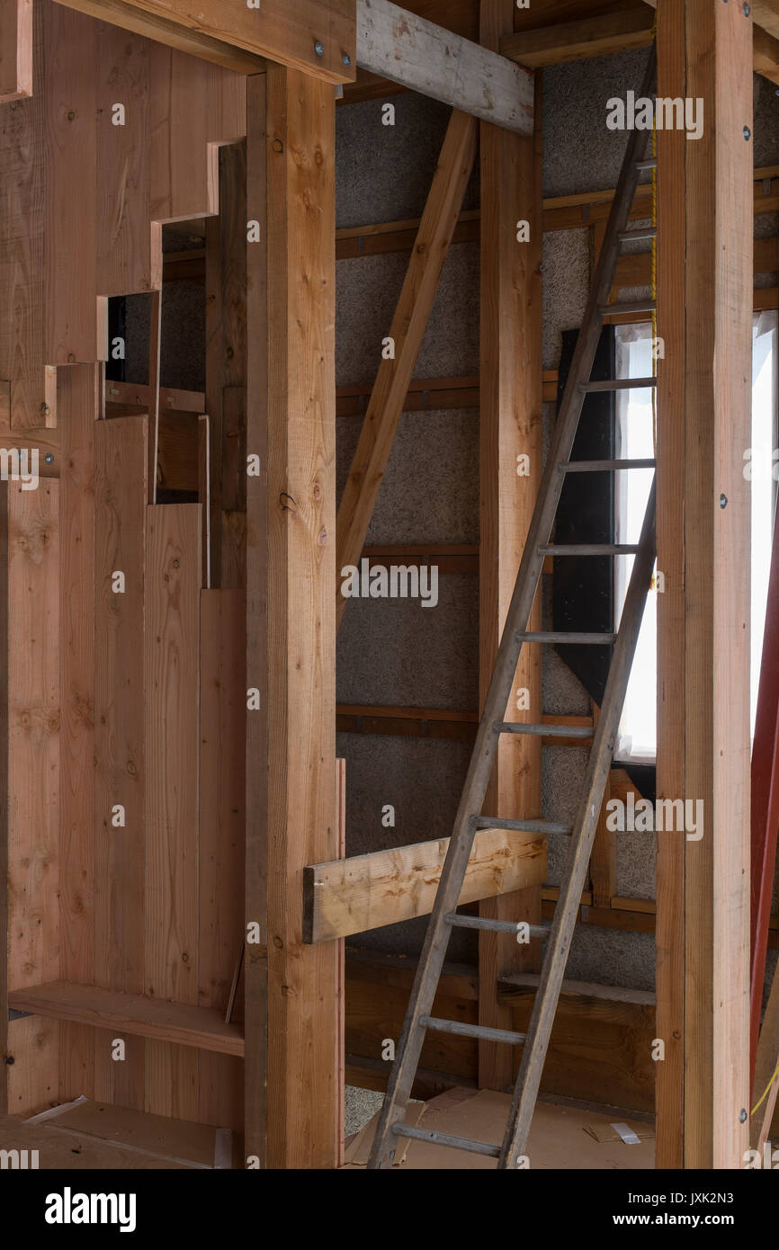 timber framed house under construction Stock Photo - Alamy