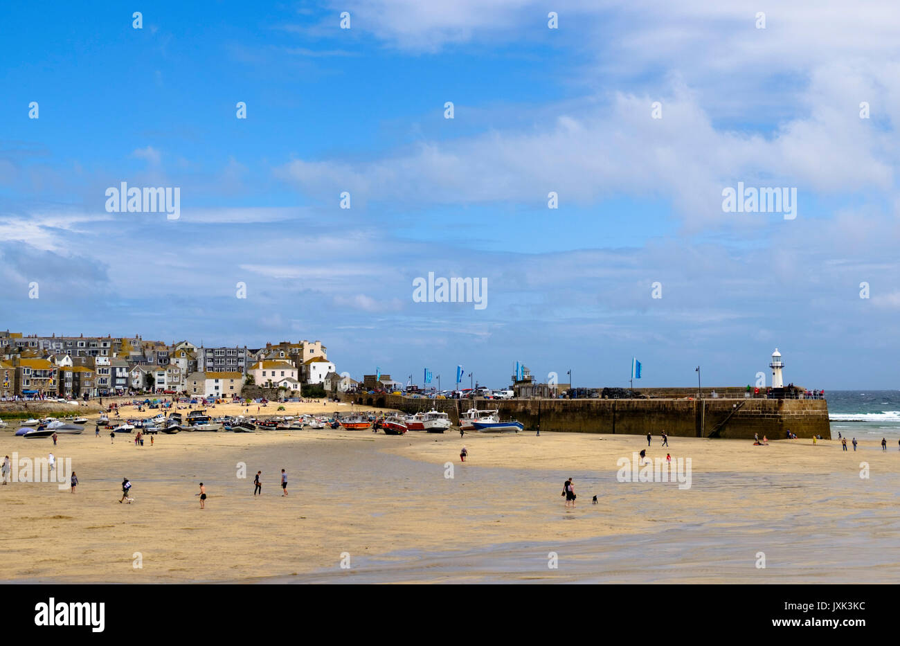 Views around the Cornish seaside village of St Ives Cornwall England UK ...