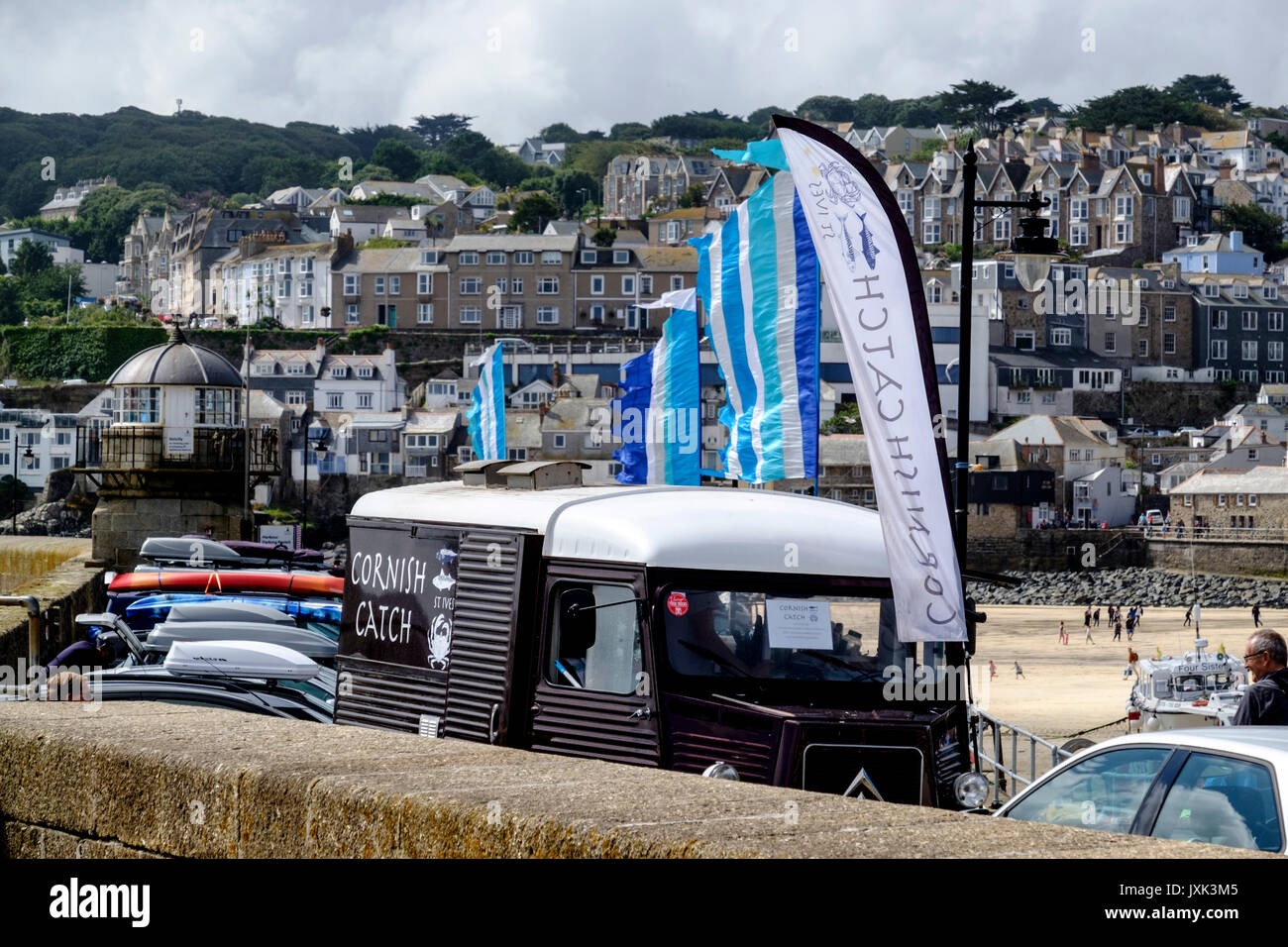 Views around the Cornish seaside village of St Ives Cornwall England UK ...