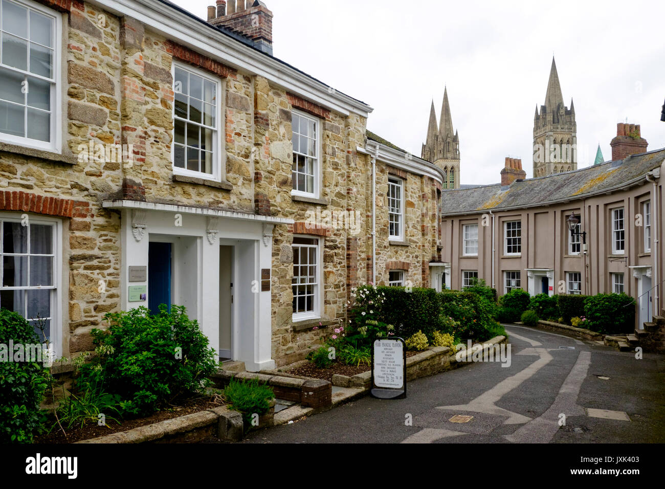 Aroun Truro Cornish capital City Cornwall England UK Walsingham Place ...