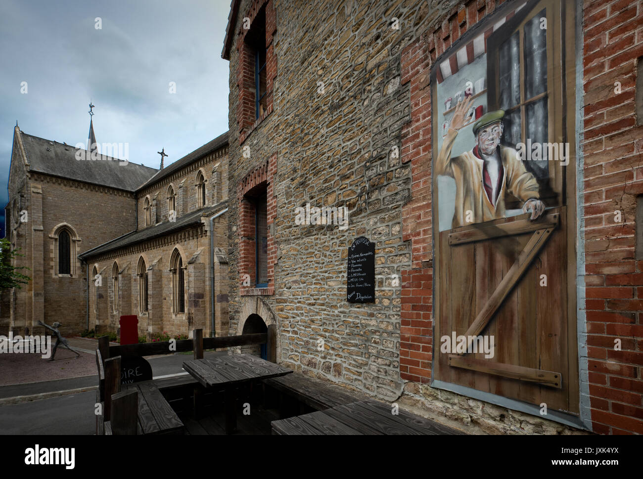 Clecy,Calvados,Normandy,France. August 2017 Clecy a small town in the ...