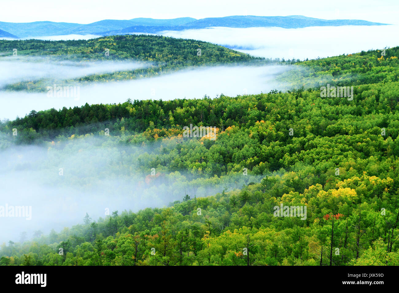 Greater Khingan Range scenery of Heilongjiang Province,China Stock ...