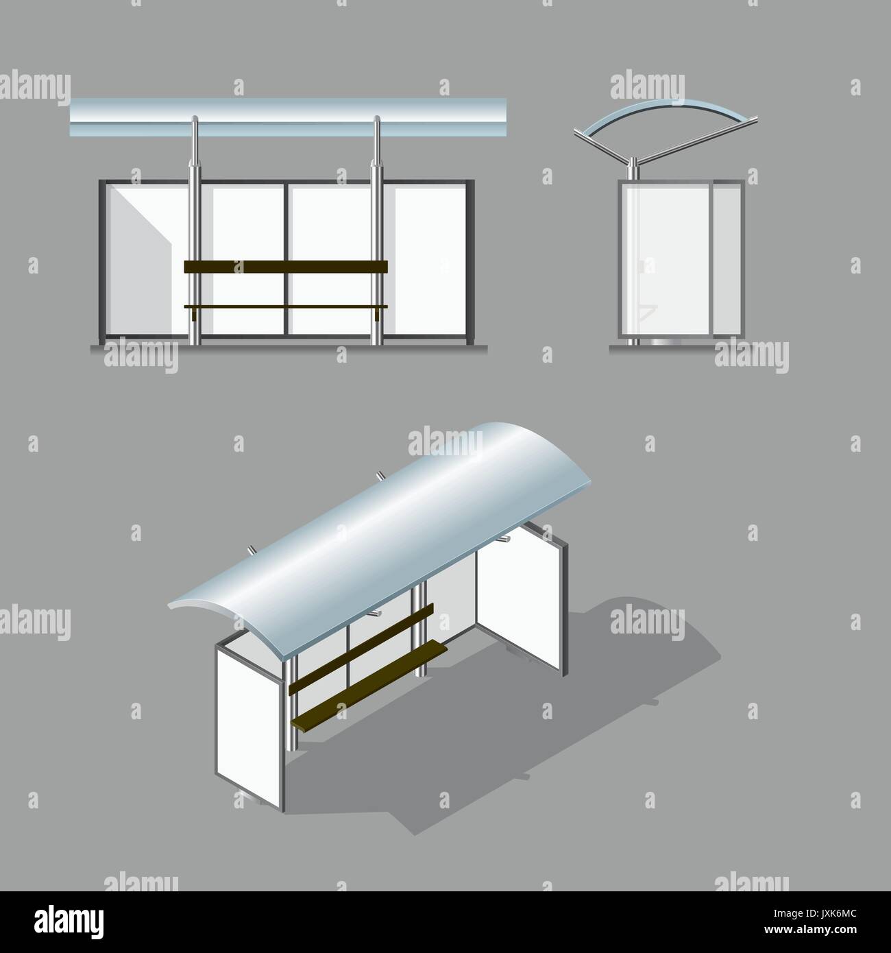 Bus Stop. Empty Design Template for Branding Stock Vector Image & Art ...