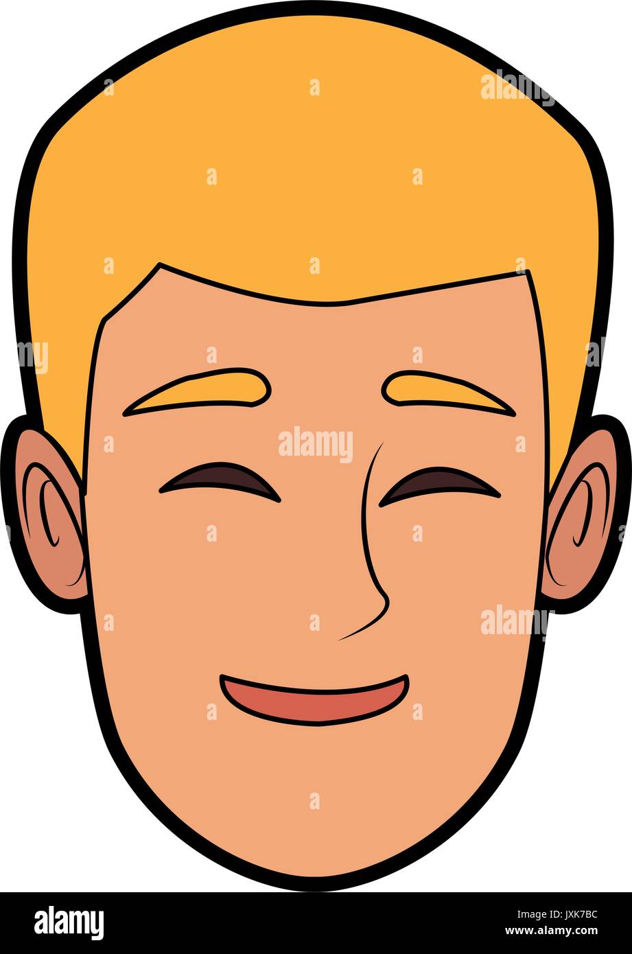 character man face happy smile cartoon Stock Vector Image & Art - Alamy