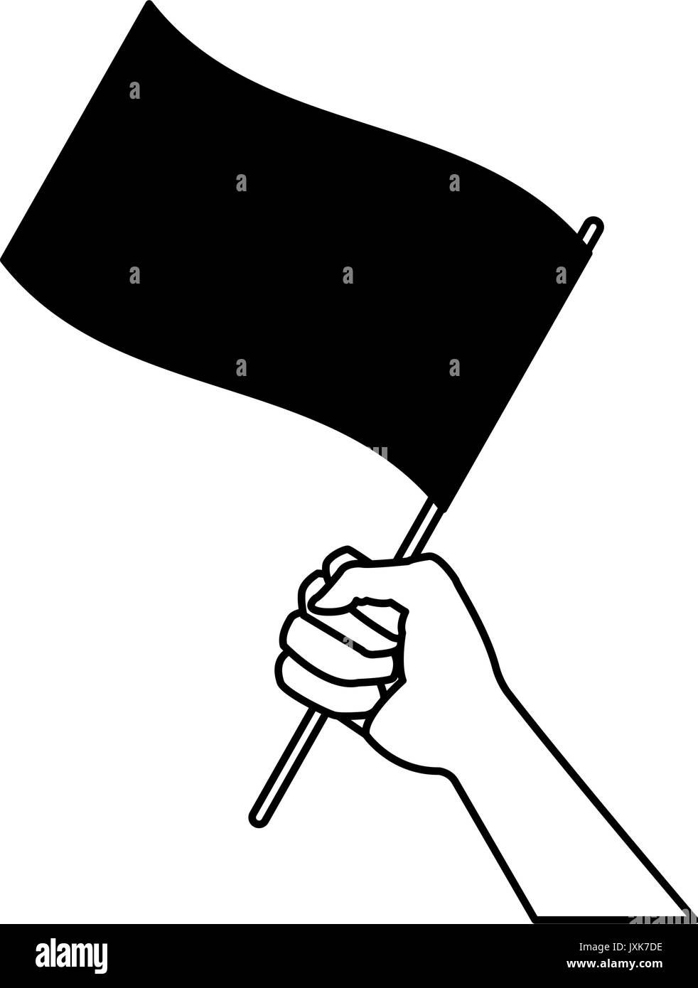 hand holding flag of symbol national Stock Vector Image & Art - Alamy