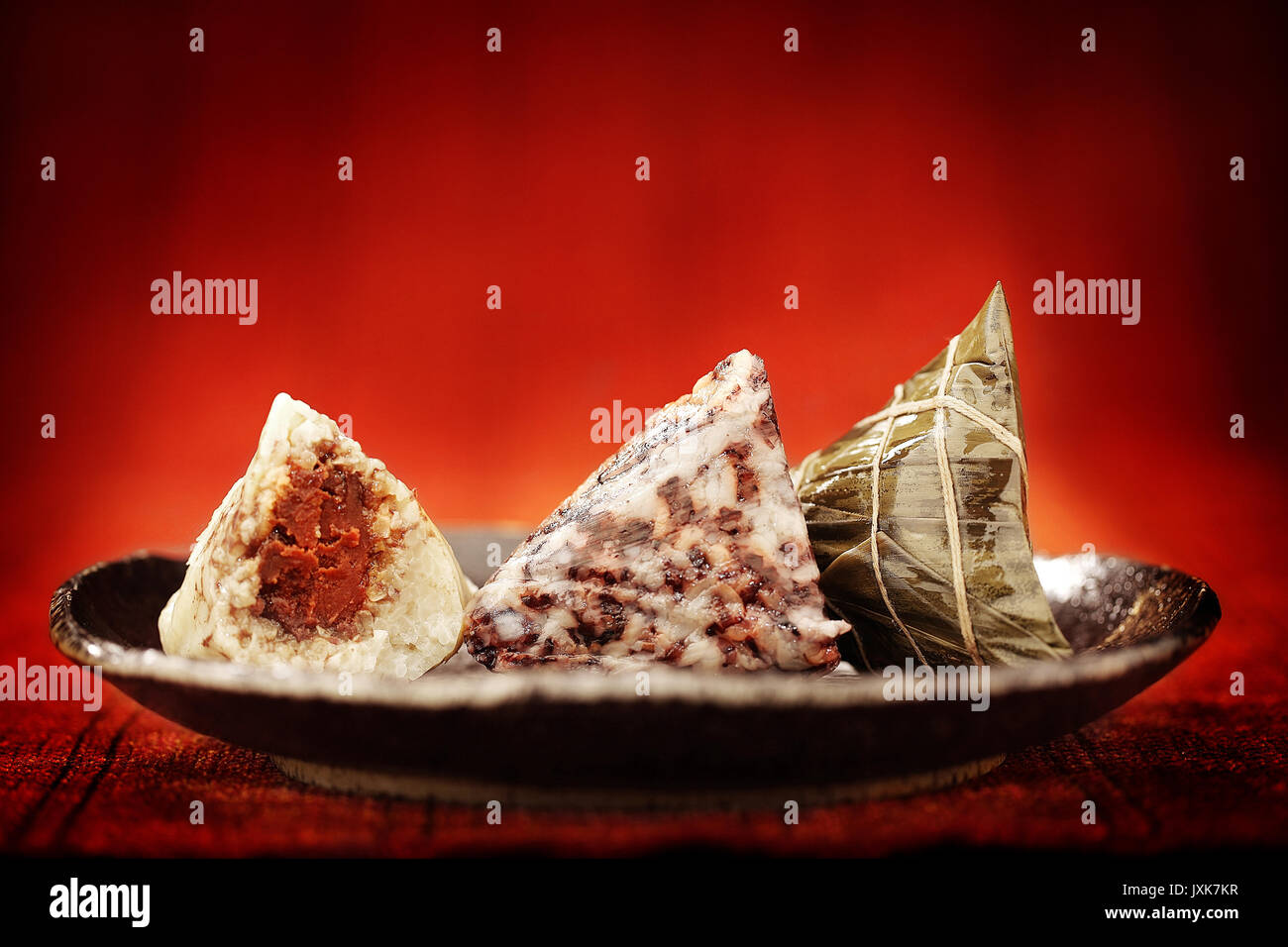 Traditional Chinese rice-pudding Stock Photo - Alamy