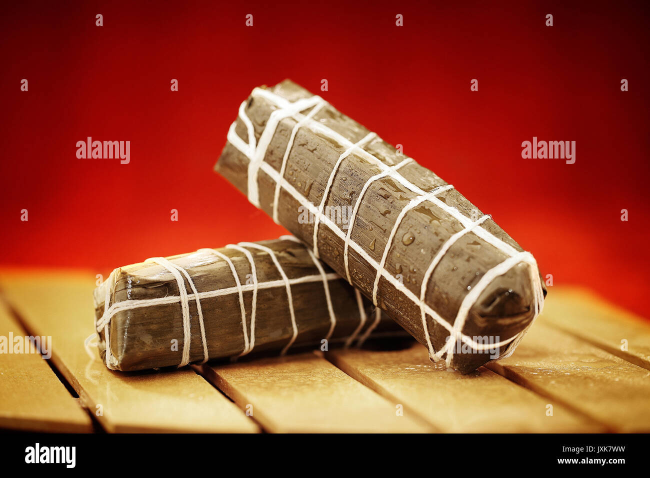 Traditional Chinese rice-pudding Stock Photo - Alamy