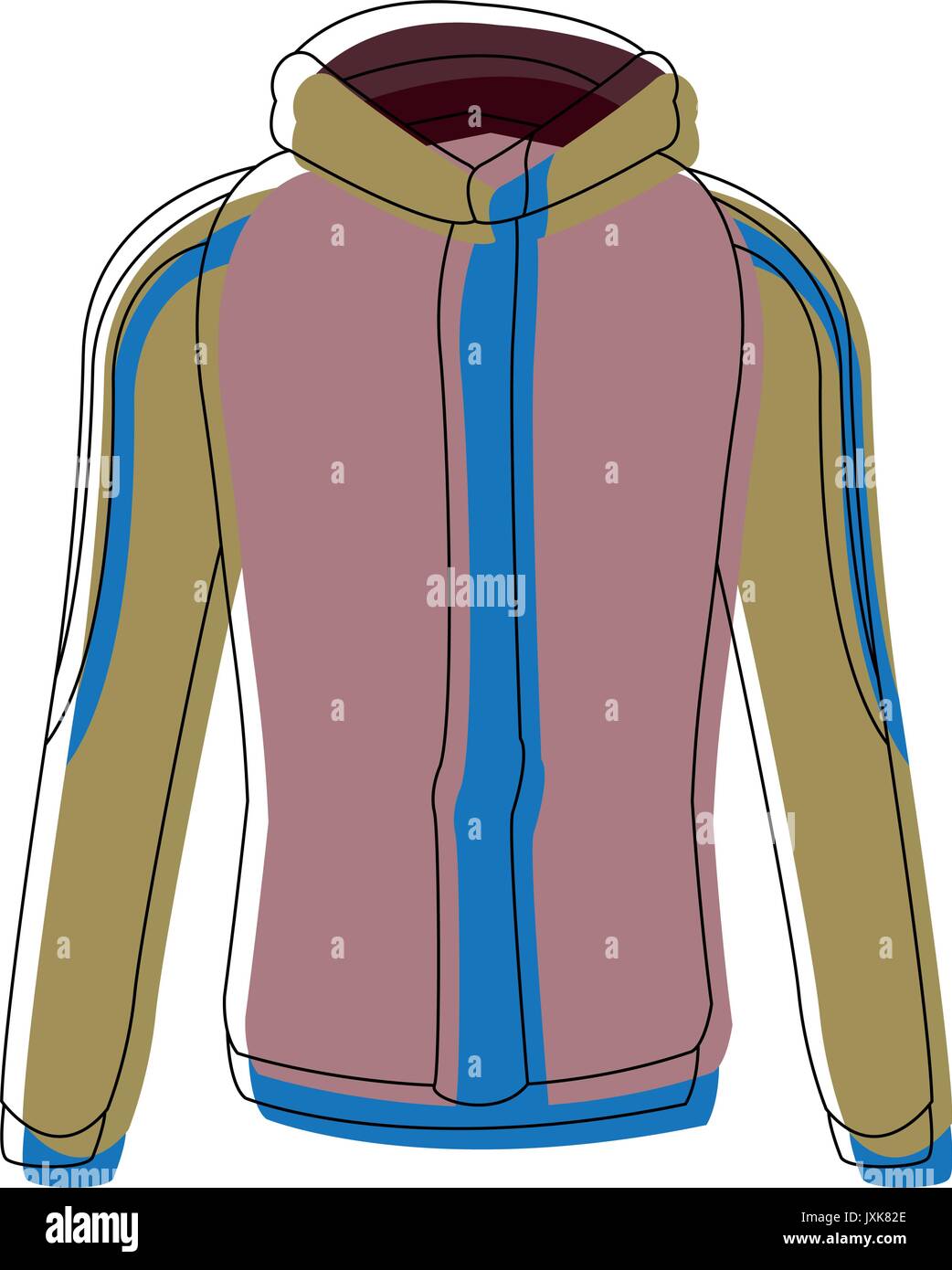 Winter jacket detail Stock Vector Images - Alamy