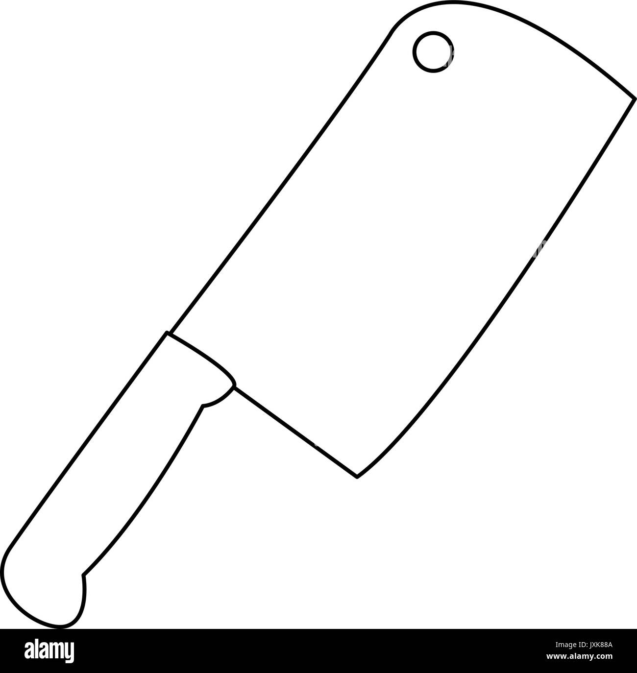 axe for meat kitchen object culinary Stock Vector Image & Art - Alamy