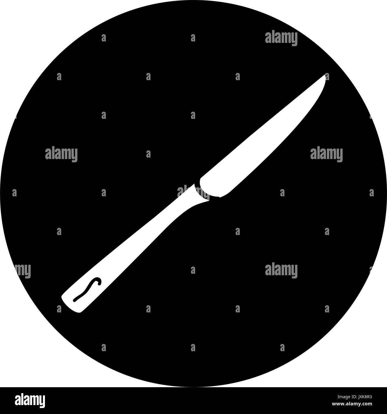 knife cutlery eating utensil kitchen icon Stock Vector Image & Art - Alamy