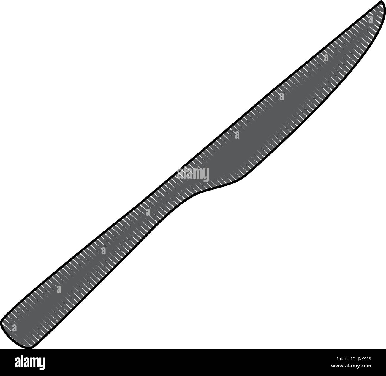 knife cutlery eating utensil kitchen icon Stock Vector Image & Art - Alamy