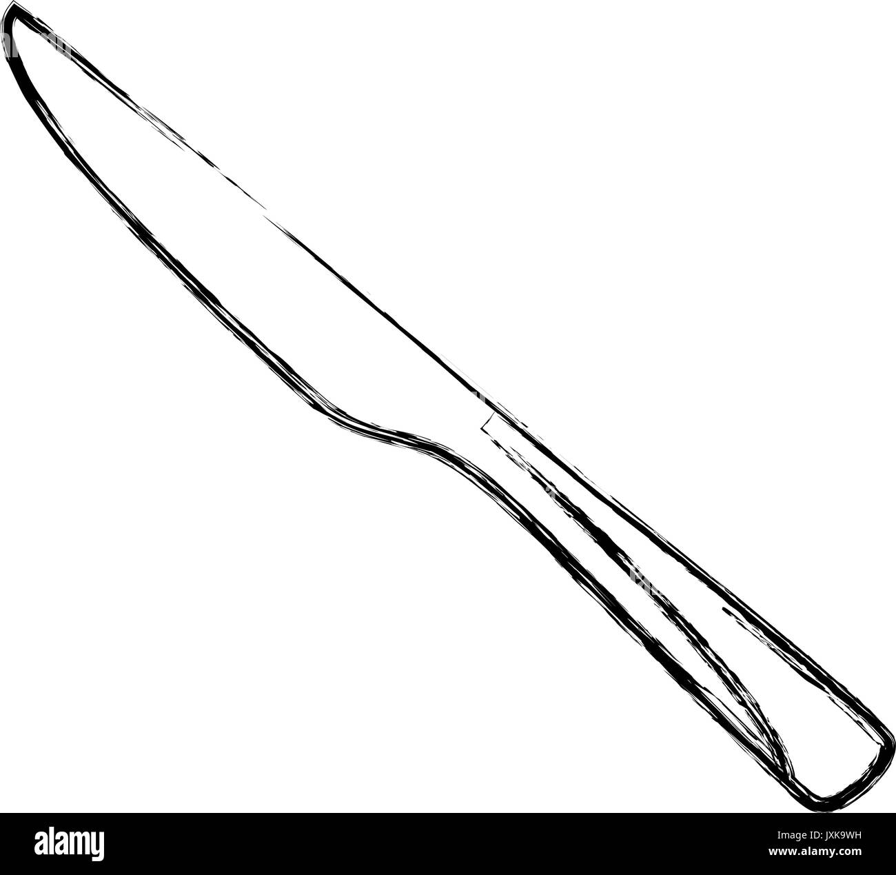 knife cutlery eating utensil kitchen icon Stock Vector Image & Art - Alamy