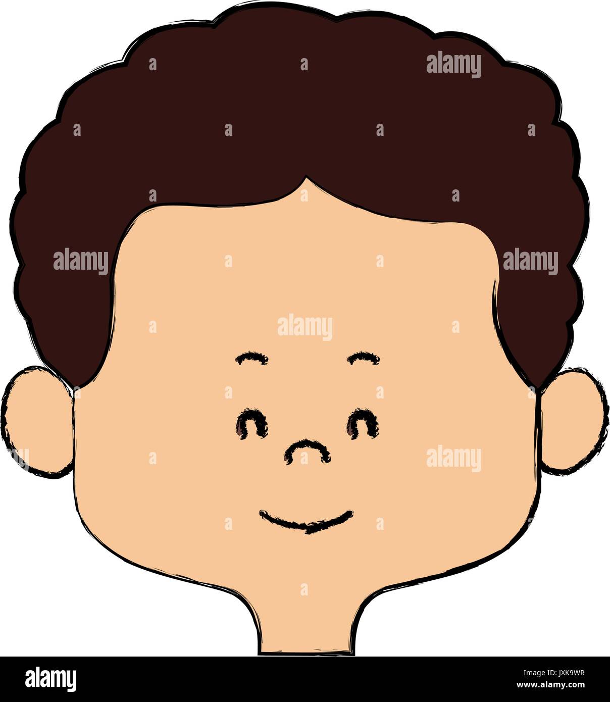 cartoon man face avatar character male cute Stock Vector Image & Art ...