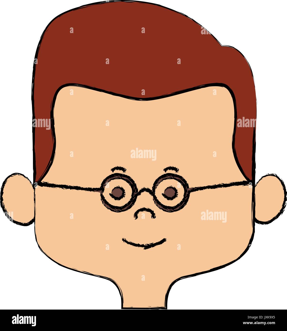 cartoon man face avatar character male cute Stock Vector Image & Art ...