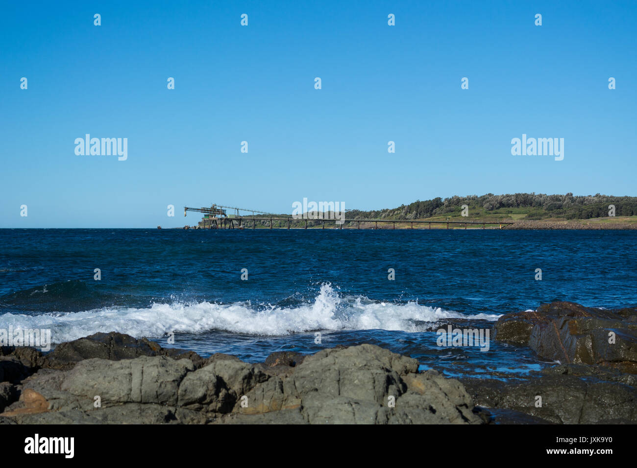 Bass Point Gravel Loader Shellharbour New South Wales Australia Stock ...