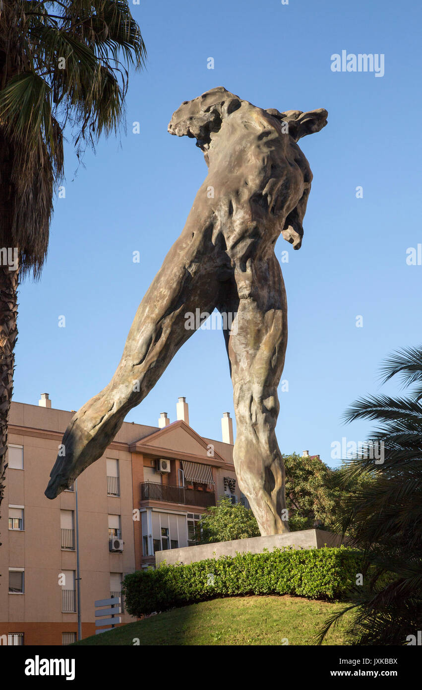 Minotaur sculpture, by sculptor Victor Ochoa, Jerez de la Frontera ...