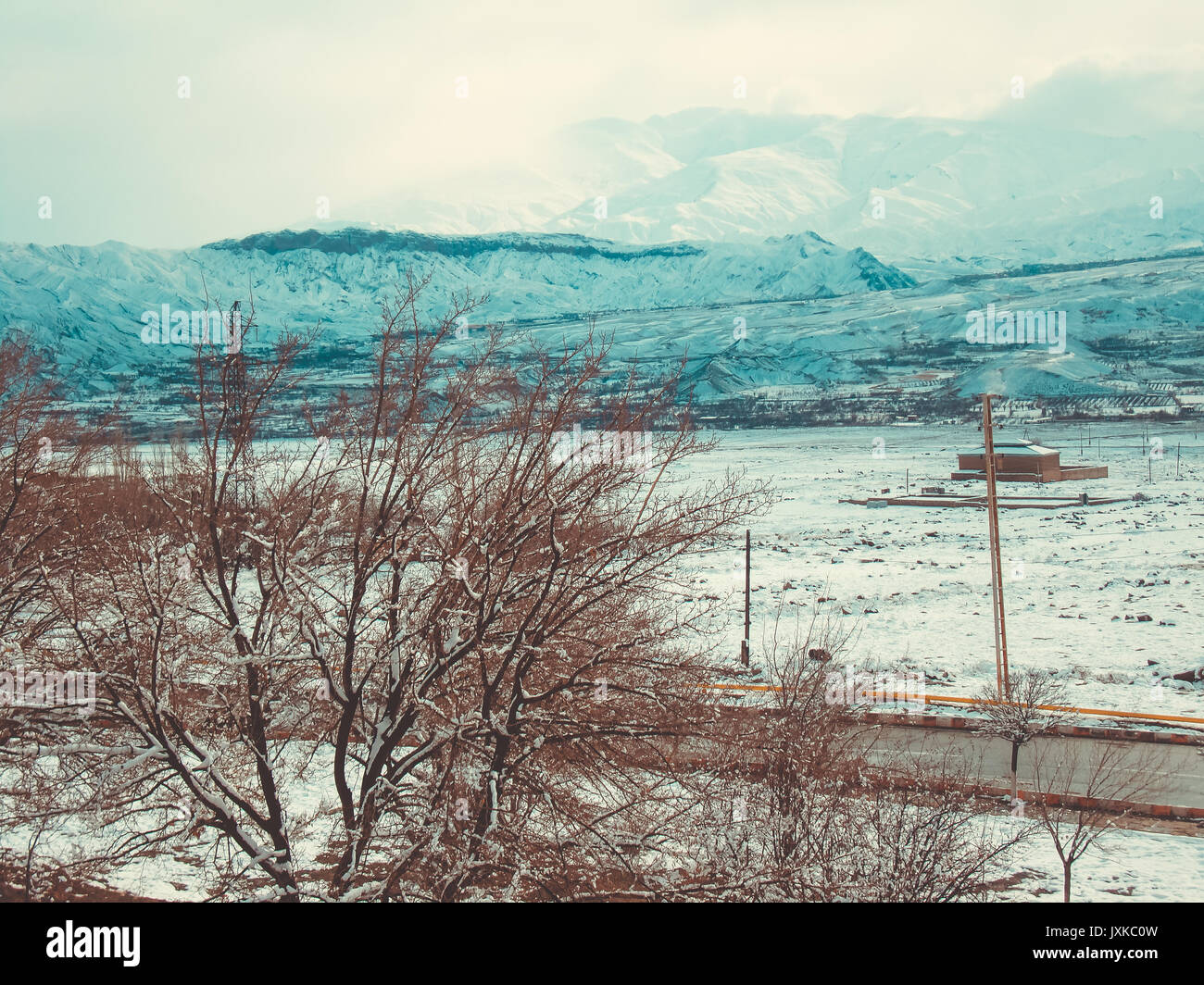 beautiful winter scenery.snow.trees Stock Photo - Alamy