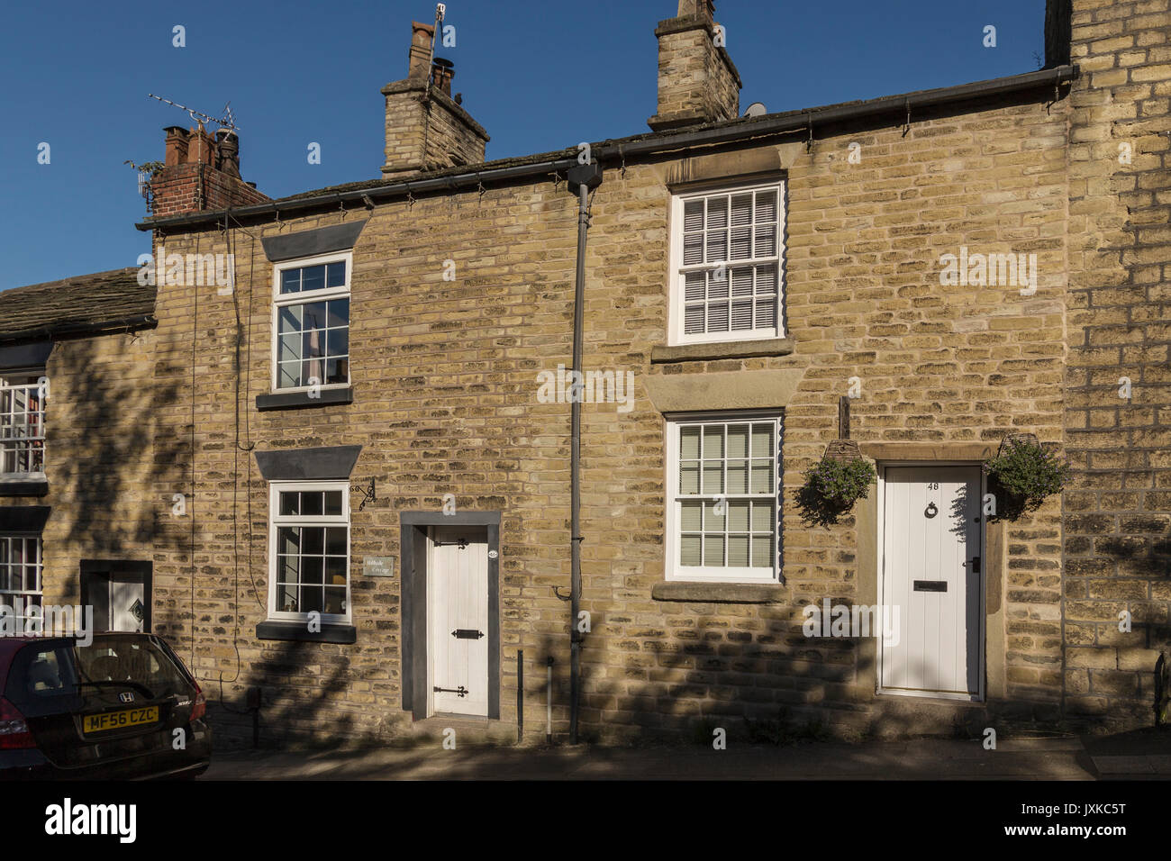 Traditional Stone Built Workers Cottages on High Street, Bollington ...