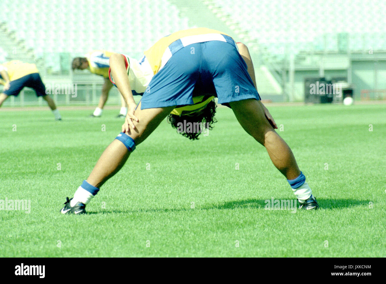 Italian captain Paolo Maldini during training session at the Stadio ...