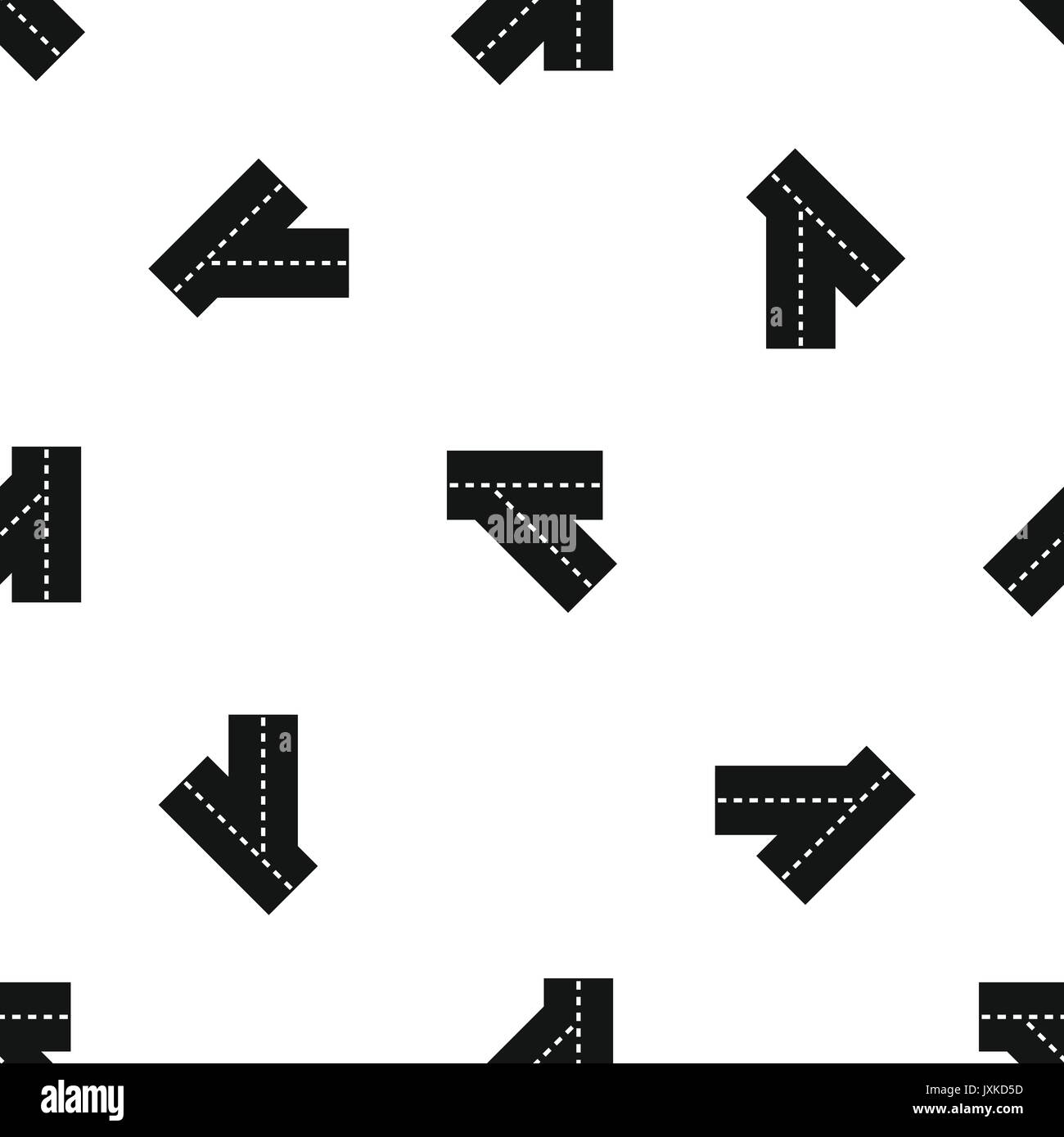 Turn road pattern seamless black Stock Vector Image & Art - Alamy