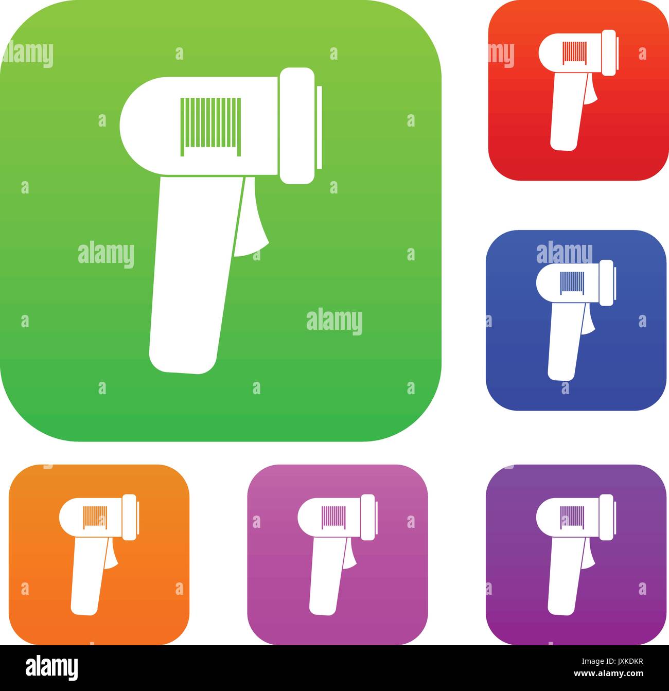 Barcode scanner set collection Stock Vector Image & Art - Alamy