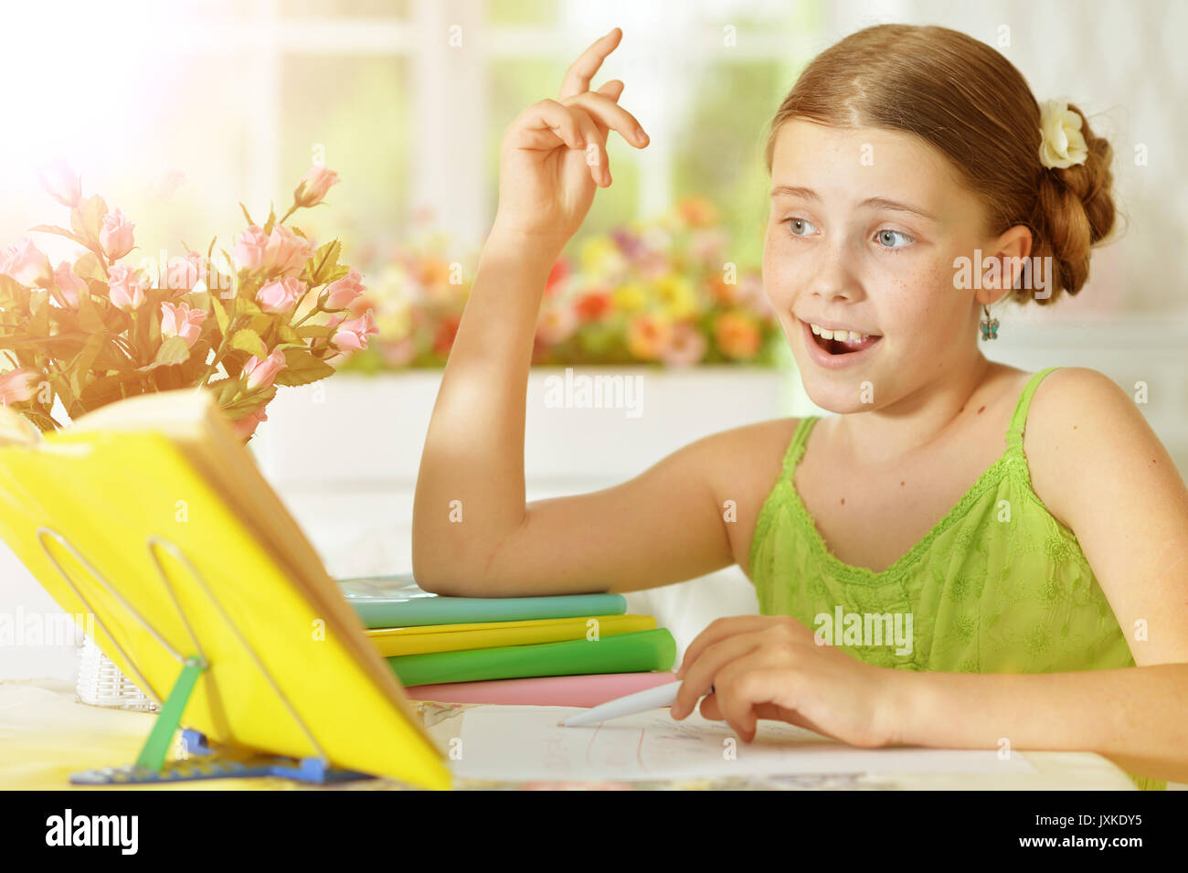 Schoolgirl answer hi-res stock photography and images - Alamy