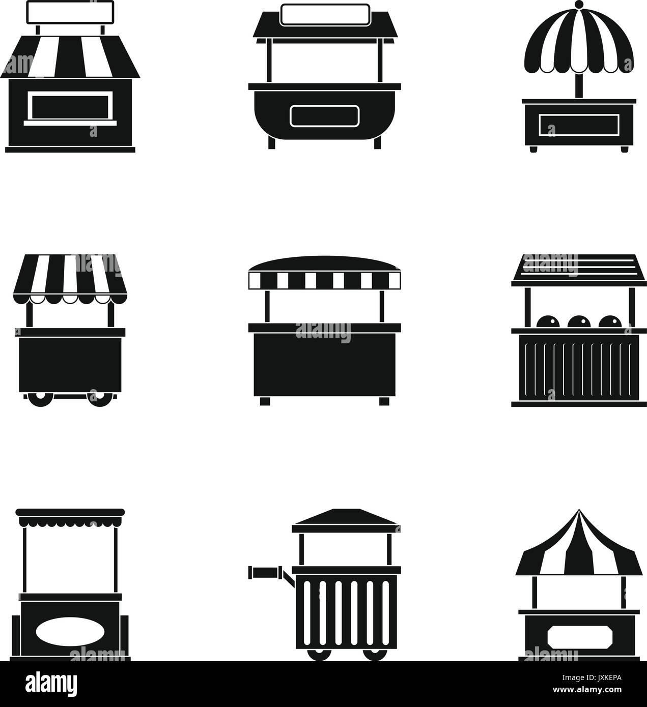 Market tent icon set, simple style Stock Vector Image & Art - Alamy