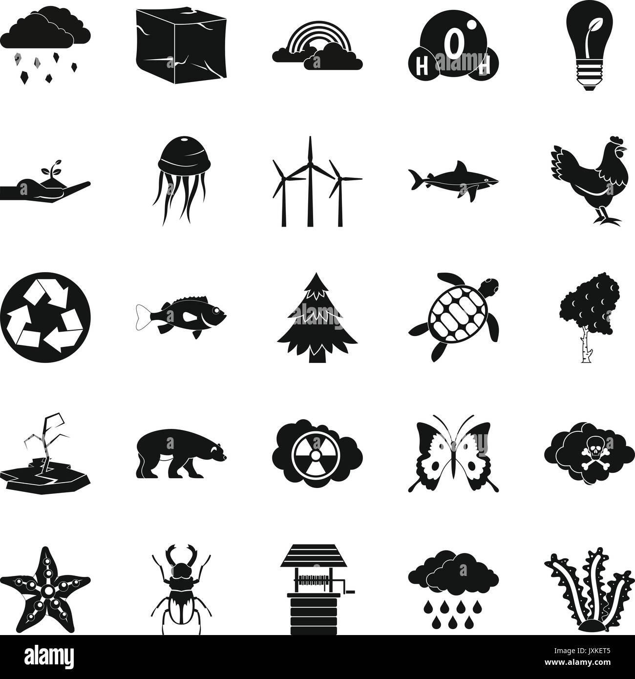 Terra icons set, simple style Stock Vector Image & Art - Alamy