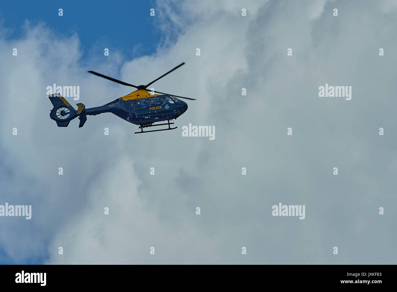 UK Police Aviation EC35 Eurocopter In Flight Stock Photo - Alamy