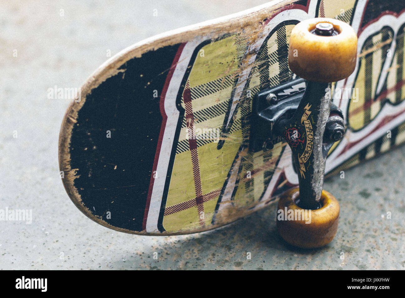 Rodney Mullen skateboard on rough ground Stock Photo - Alamy