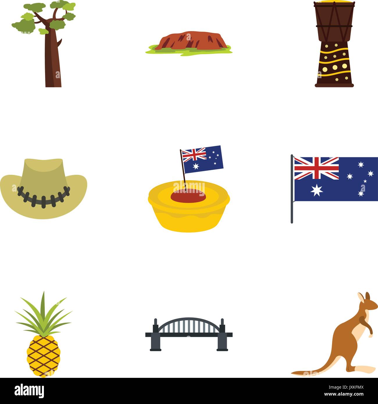 Australian pineapple Stock Vector Images - Alamy