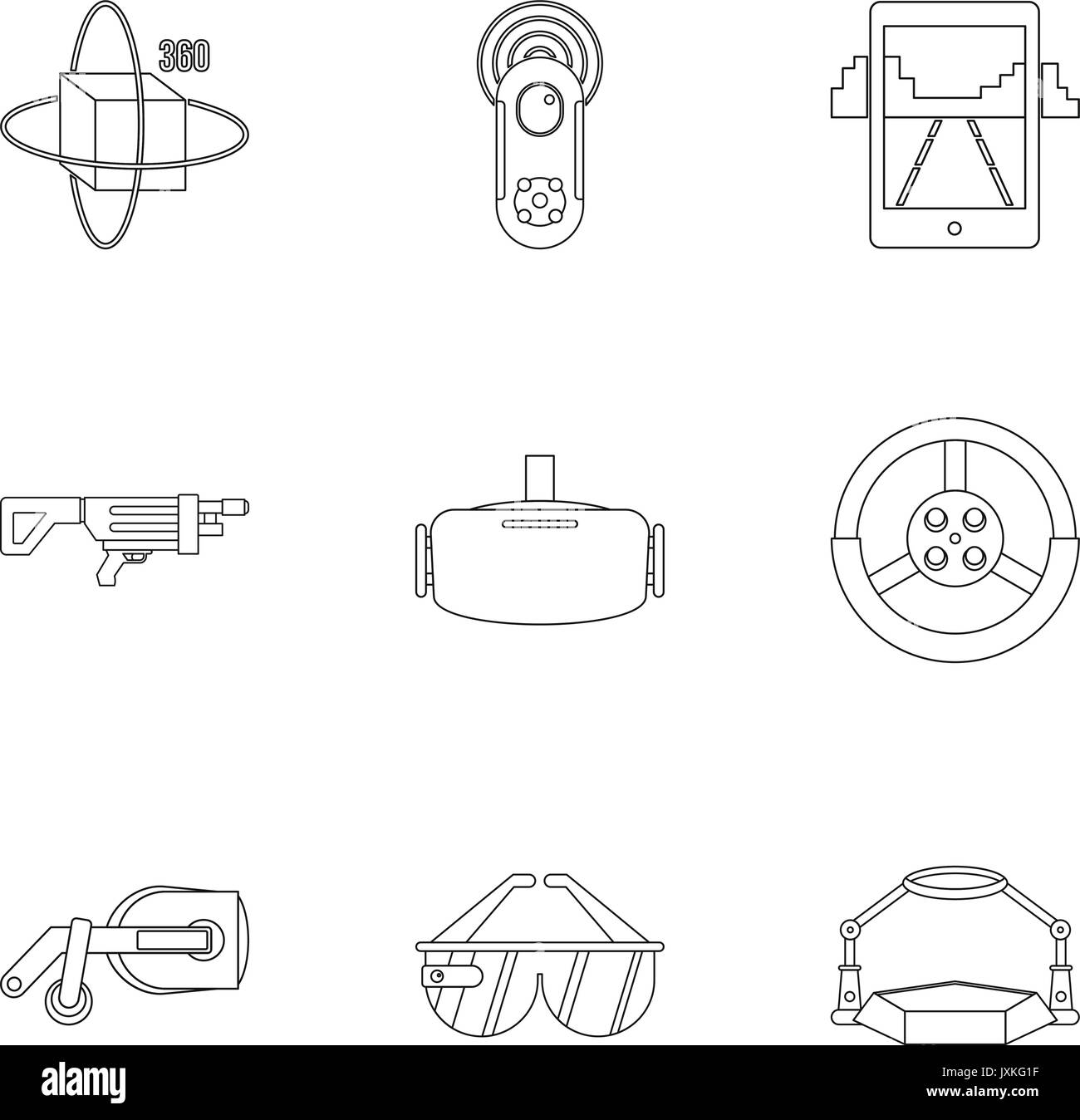 Augmented reality icons set, outline style Stock Vector Image & Art - Alamy Augmented reality icons set, outline style Stock Vector Image & Art - Alamy