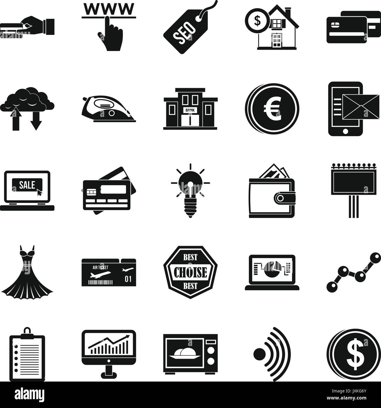 Promotion icons set, simple style Stock Vector Image & Art - Alamy