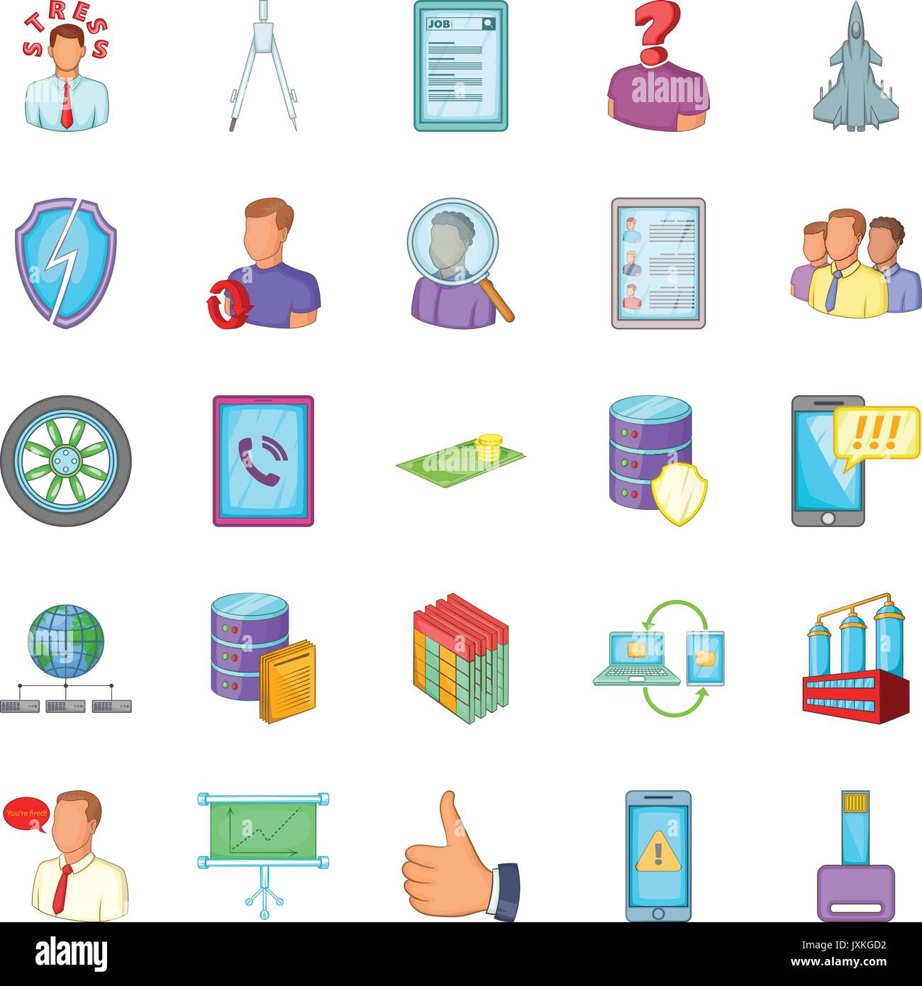 Thriftiness icons set, cartoon style Stock Vector Image & Art - Alamy