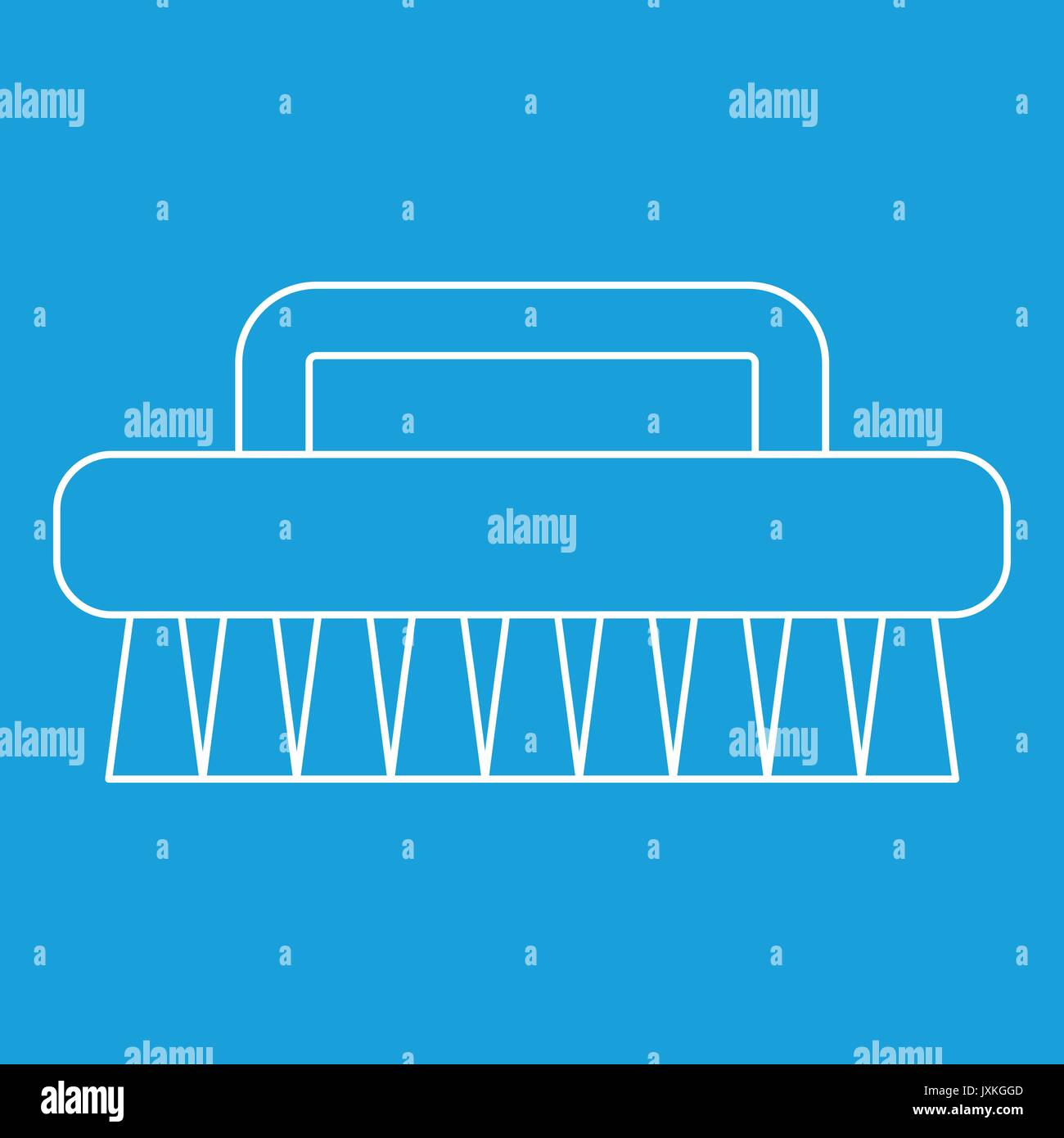 Cleaning brush one line Stock Vector Images - Alamy