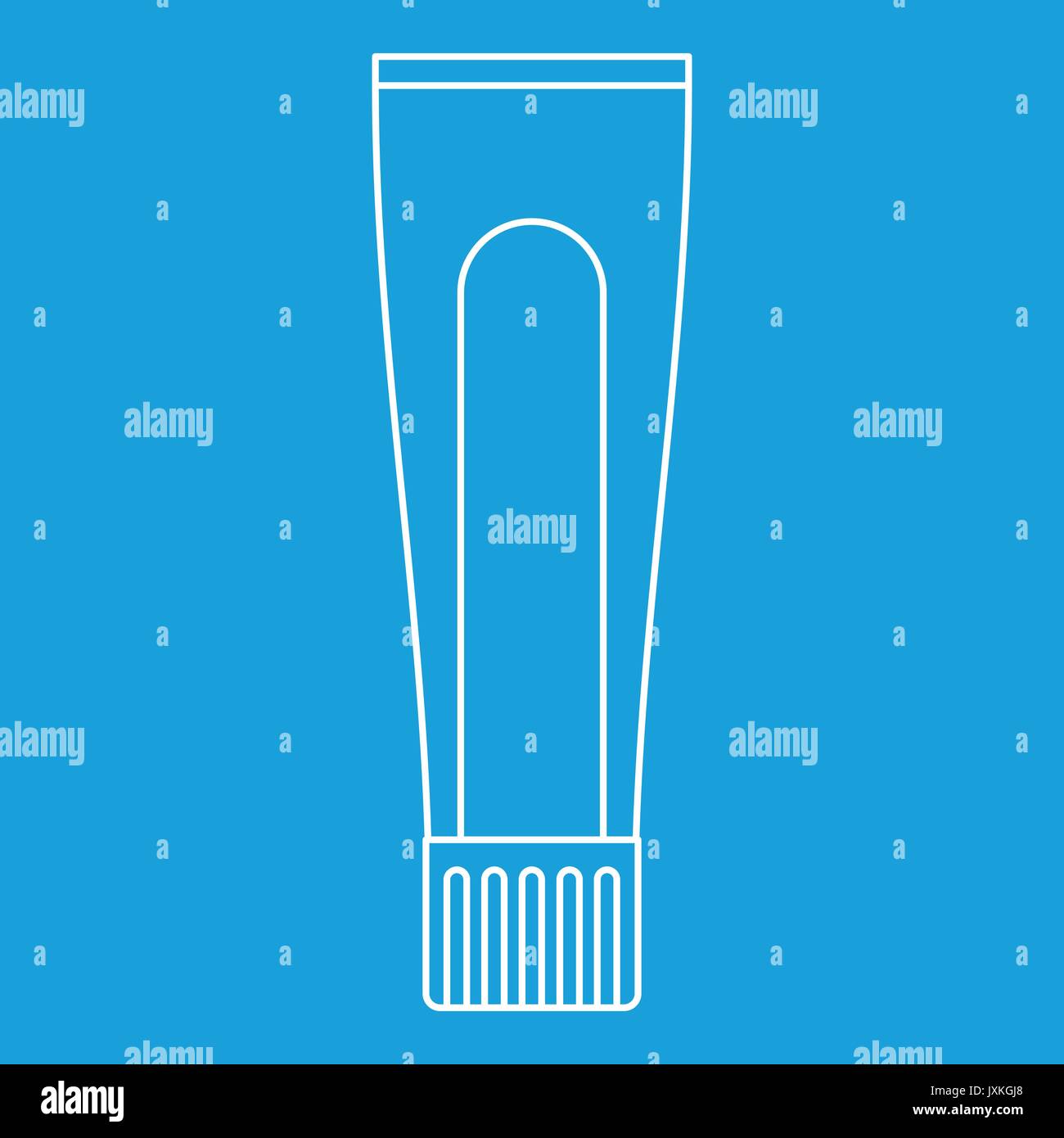 Tube of toothpaste or cream icon, outline style Stock Vector Image ...