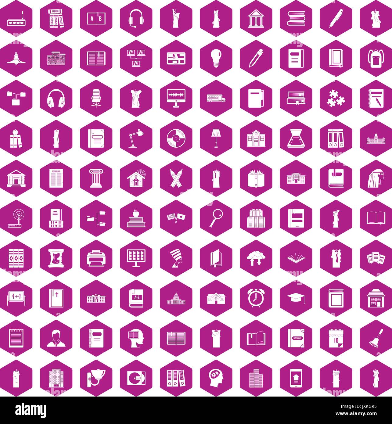 The hexagon reading Stock Vector Images - Alamy