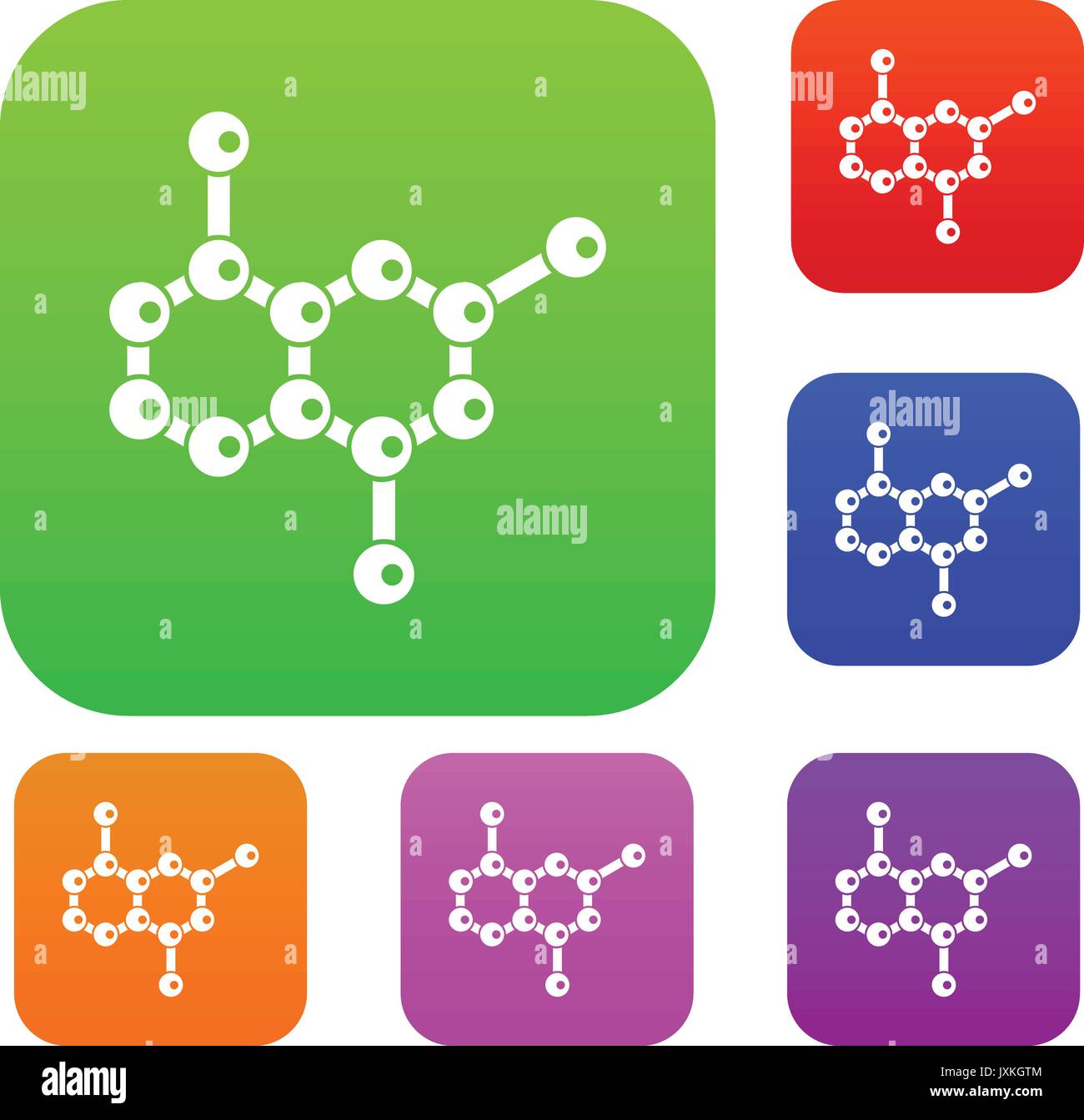 Molecule set collection Stock Vector Image & Art - Alamy