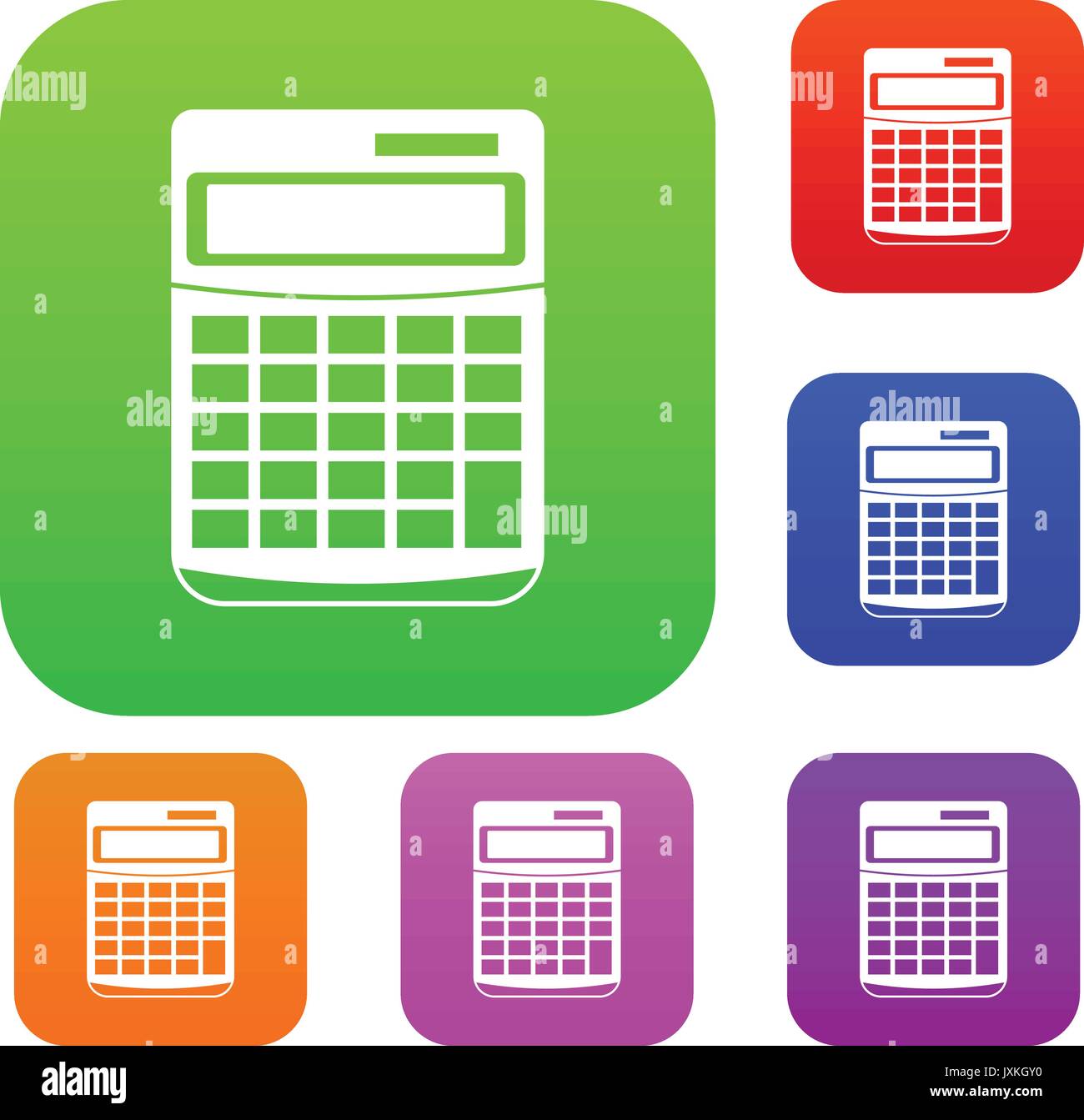 Calculator set collection Stock Vector Image & Art - Alamy
