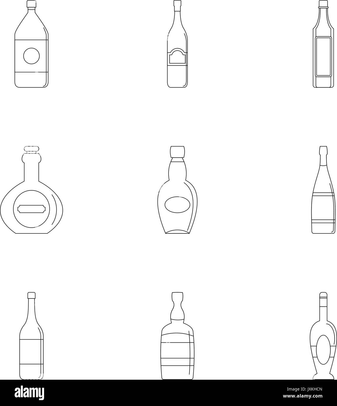 Bottle packaging icon set, outline style Stock Vector Image & Art - Alamy Bottle packaging icon set, outline style Stock Vector Image & Art - Alamy
