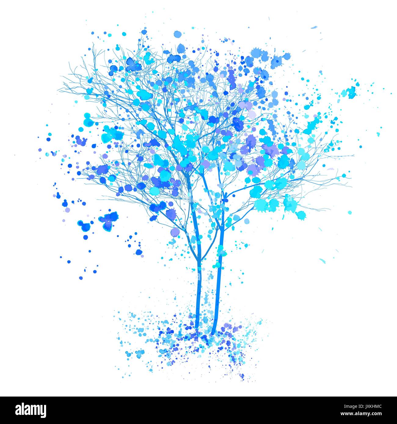 Blue and red ink Stock Vector Images - Alamy