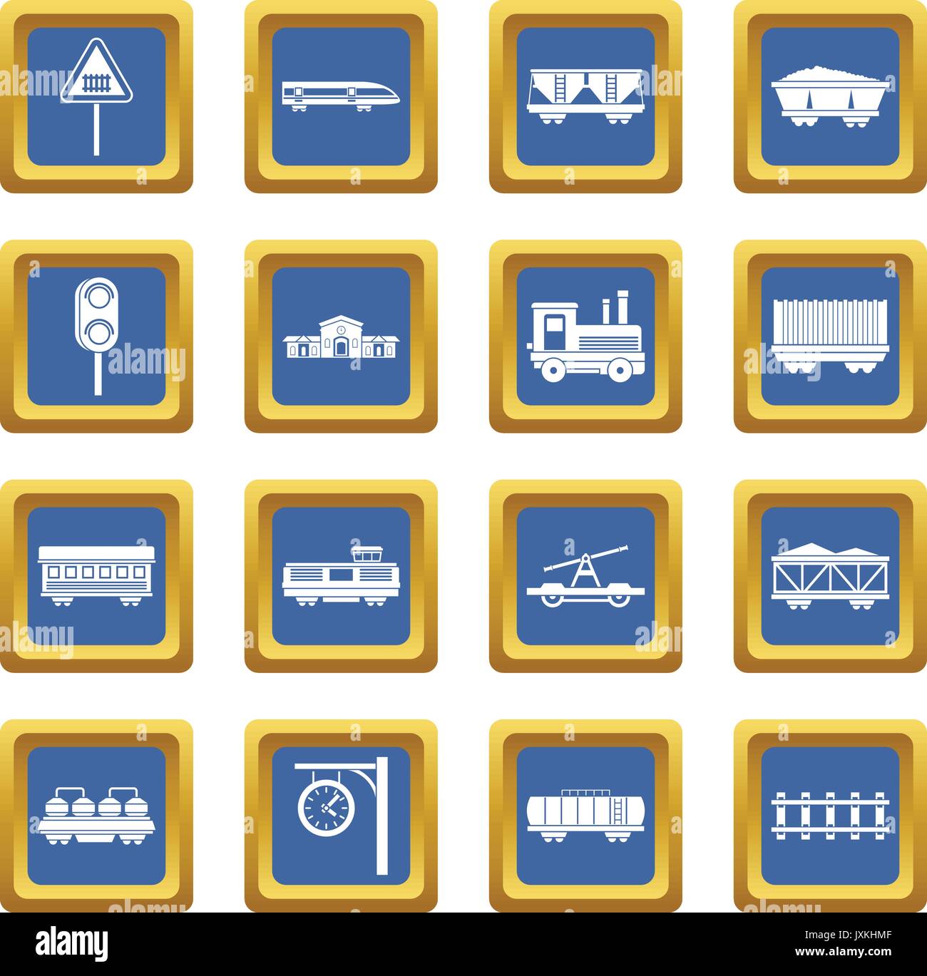 Blue rails Stock Vector Images - Alamy